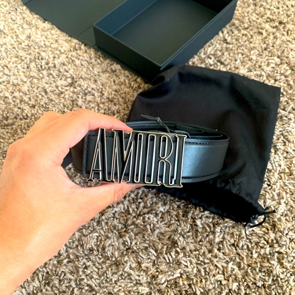 AMIRI | Accessories | New Black Nappa Amiri Belt | Poshmark